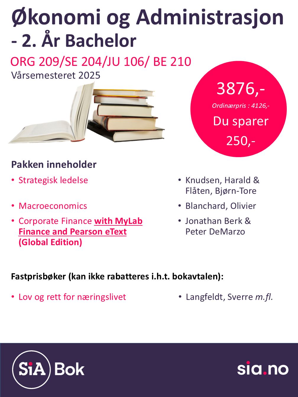 Økonomi og Administrasjon, 2 år, Bachelor