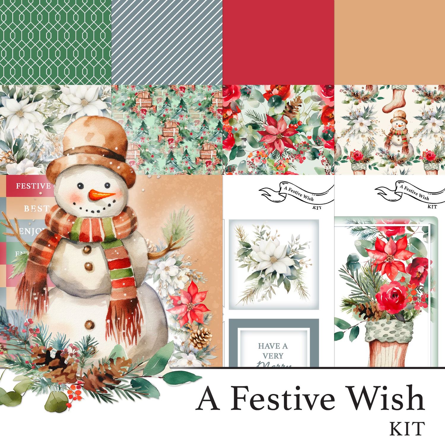 Christmas Themed Digital Kits