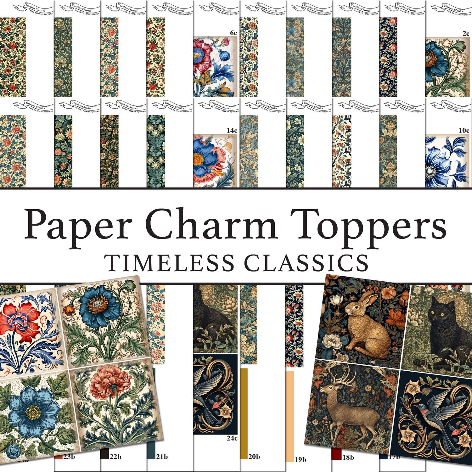 Paper Charm Toppers Timeless Classics Digital Kit