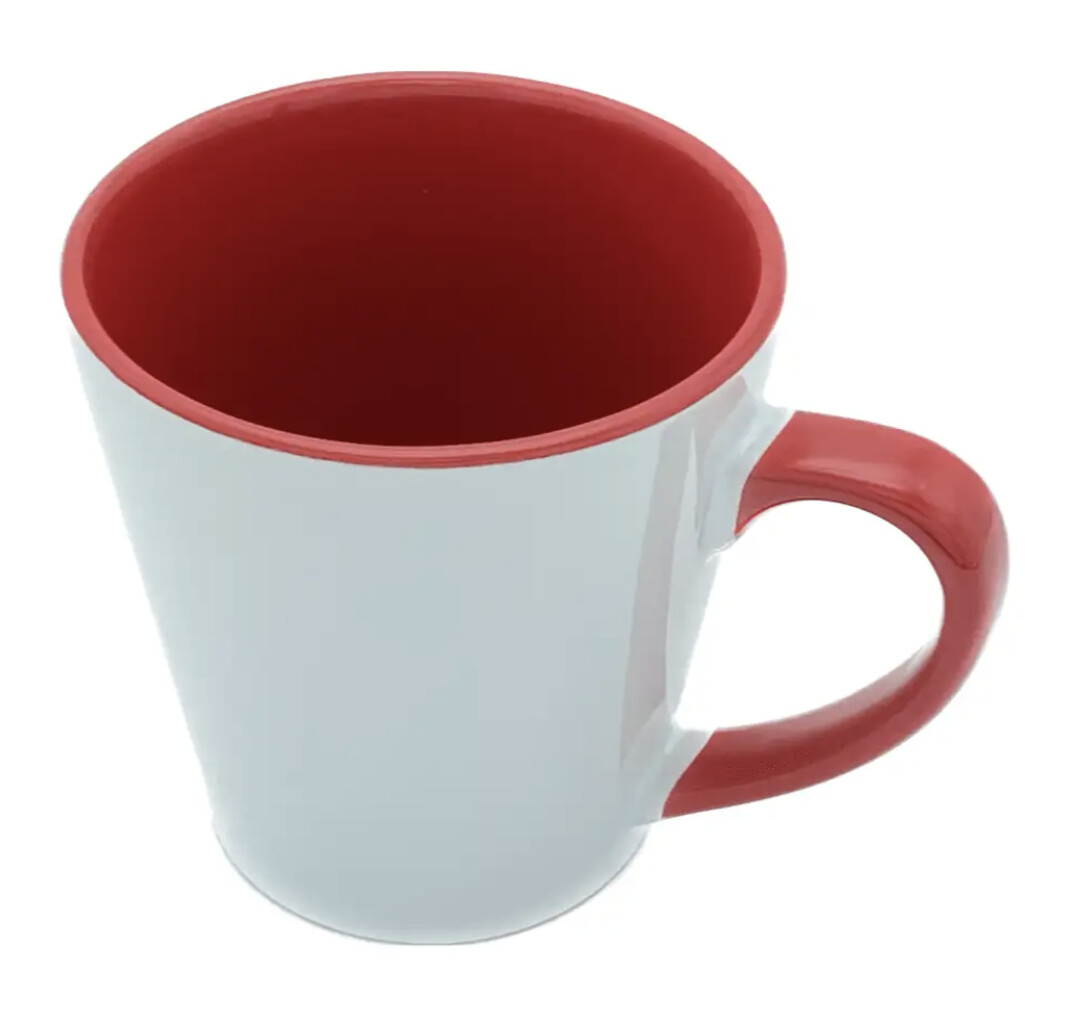 Sublimation Mug ( Two Tone Cone ) Red