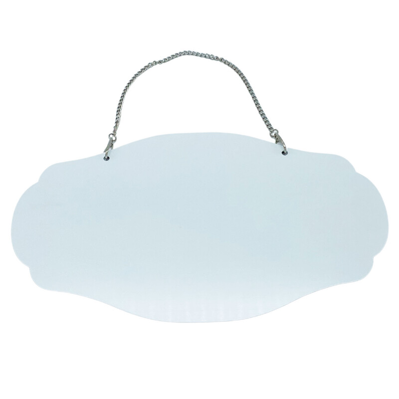 Welcome Plate White Aluminium 293mmx169mm - Sublimation