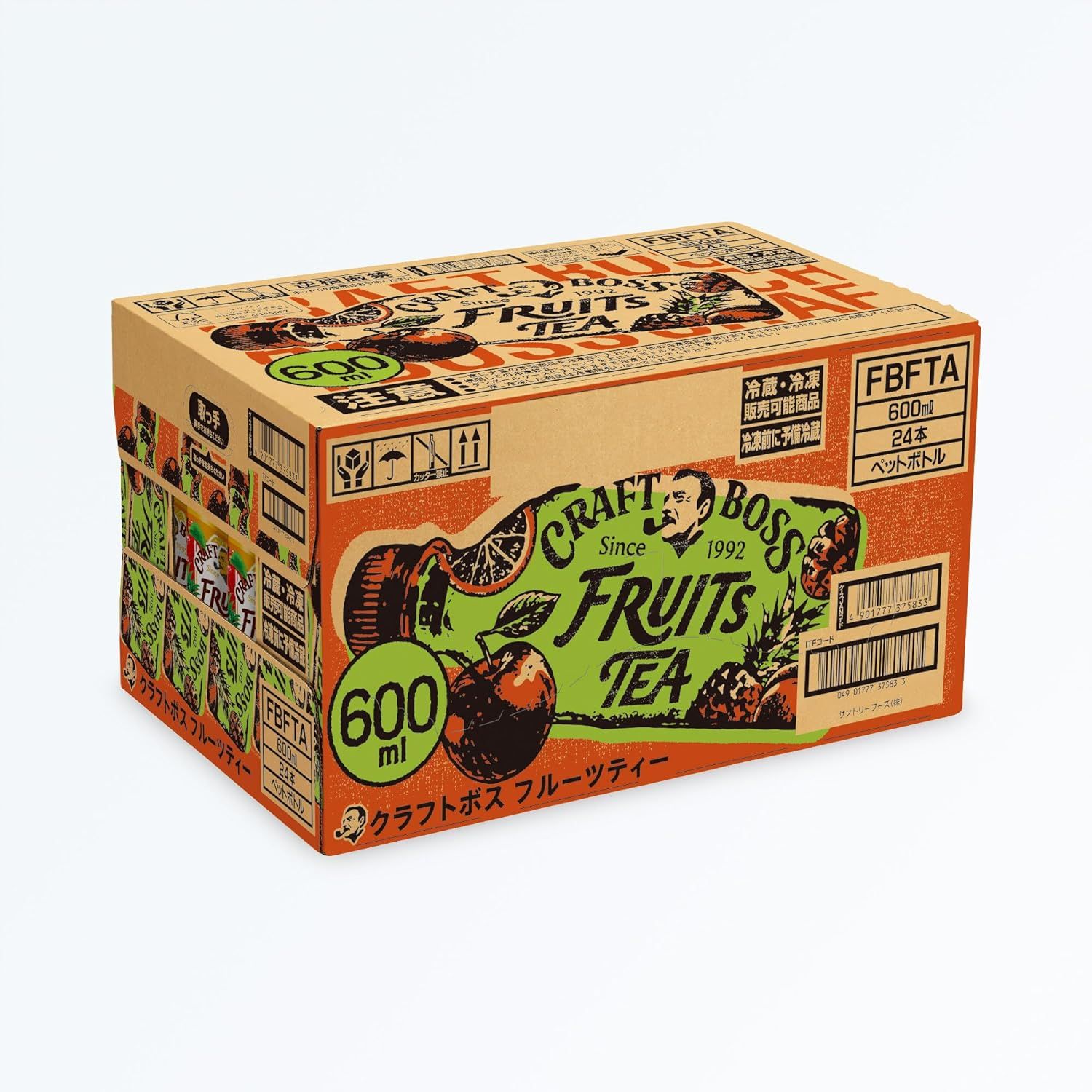 Suntory, Boss, Craft Boss, Frutis Tea, 600ml x 24 bottles