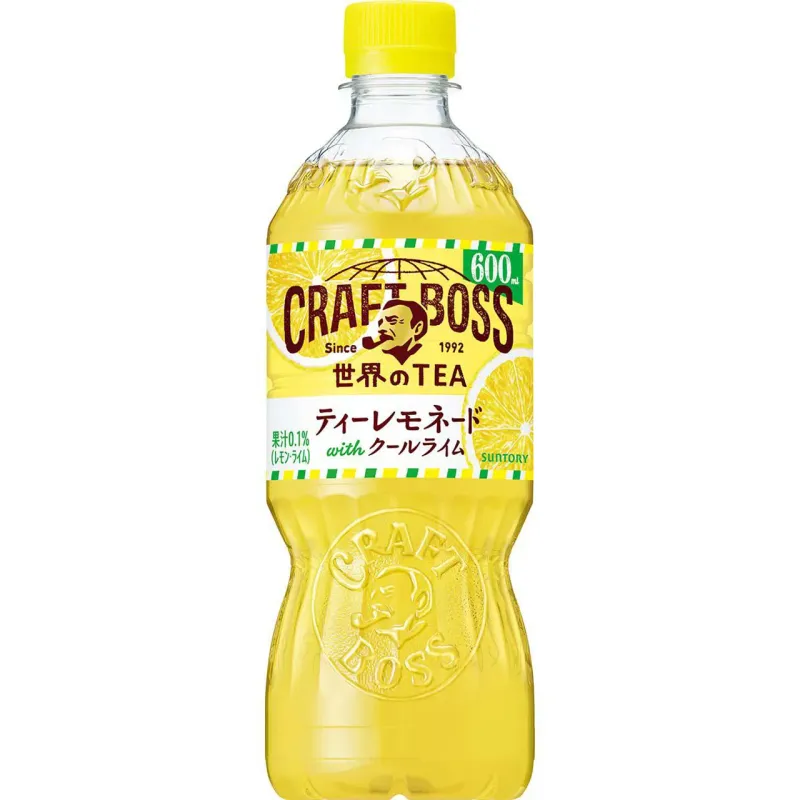 Suntory Craft BOSS World Tea Tea Lemonade with Cool Lime 600ml plastic ...