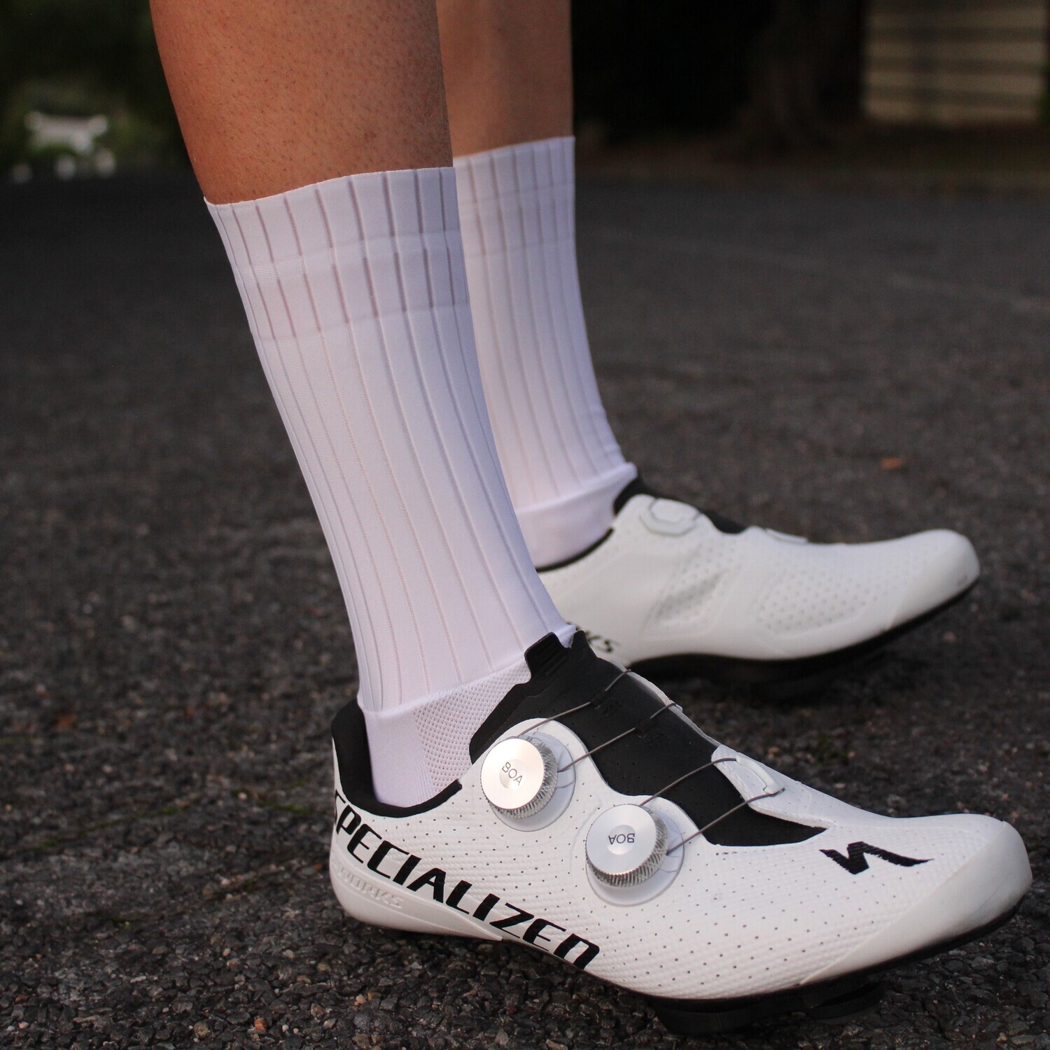White Aero Socks