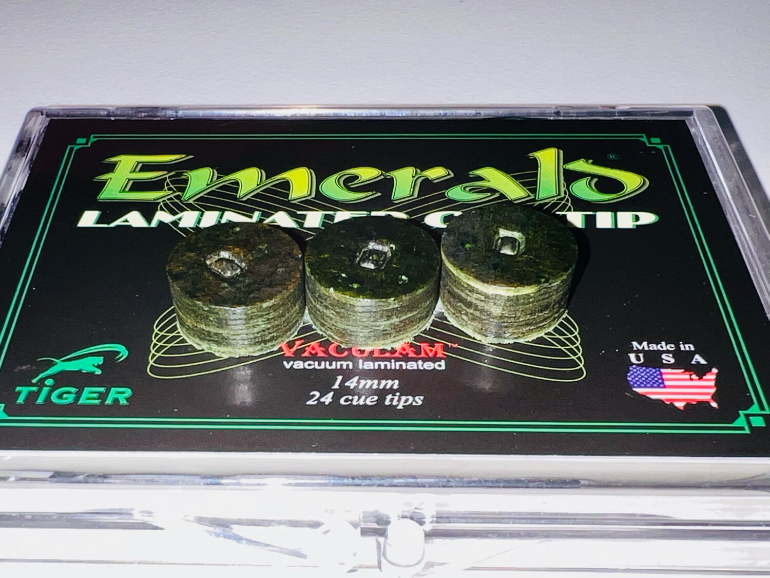 Tiger Emerald Dynamite Cue Tips Without Logo