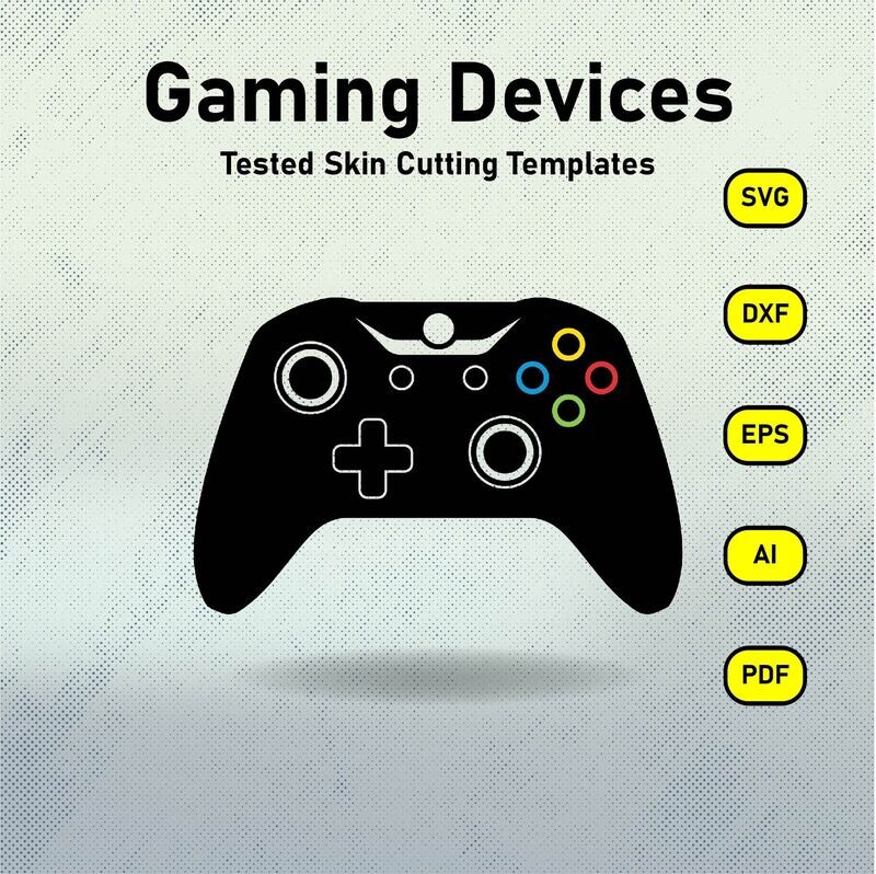Vinyl Ready Vector Cut File Templates for Gaming and PSD Skins in AI ...