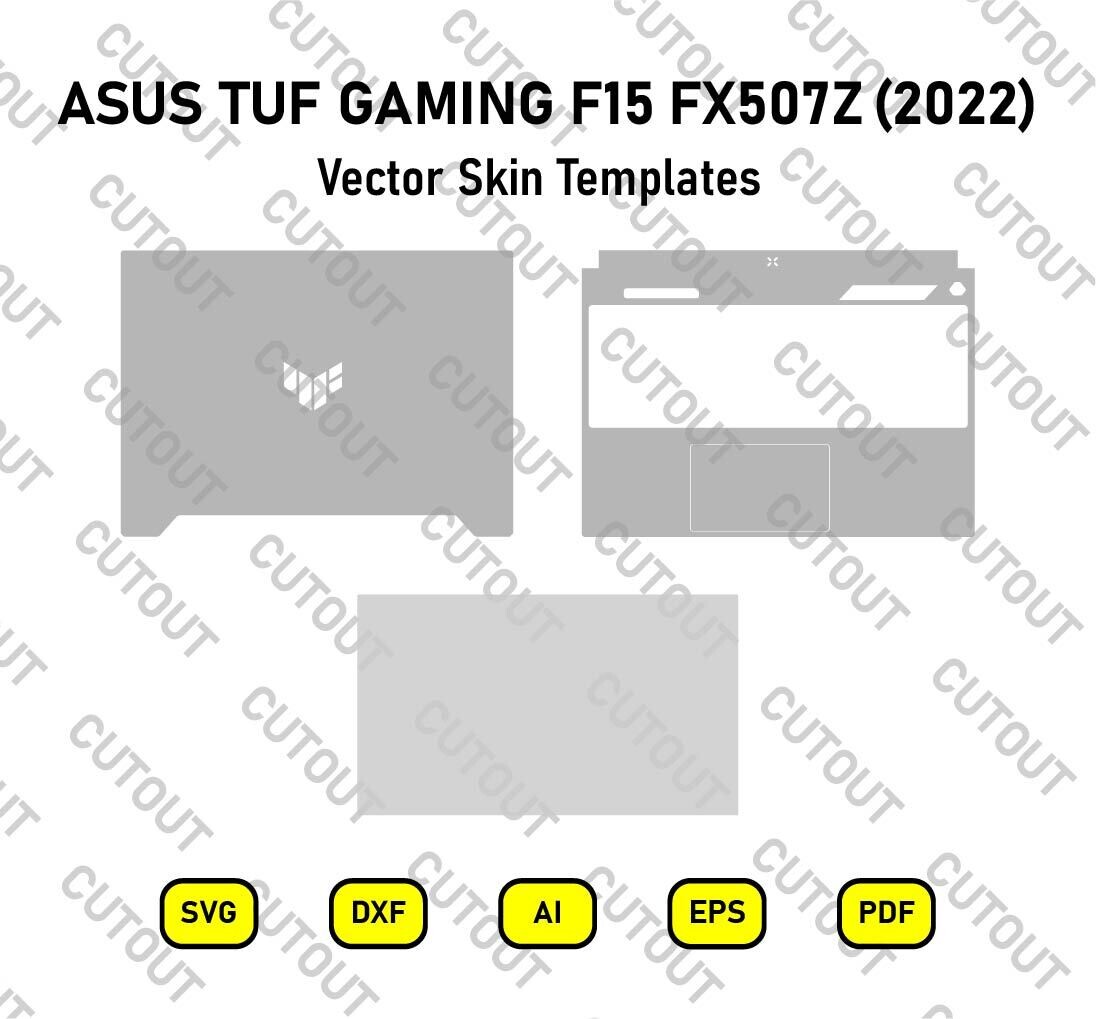 ASUS TUF Gaming F15 FX507Z (2022) Vector Skin Templates