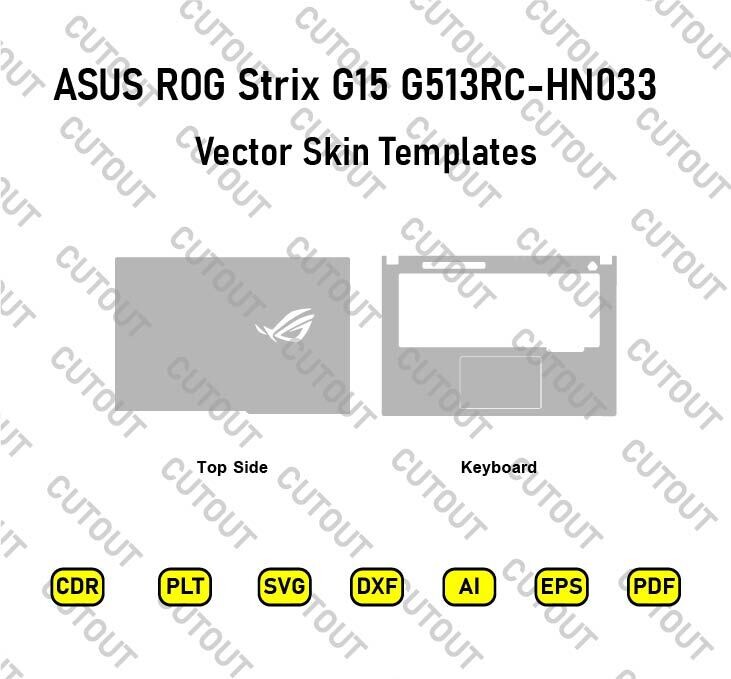 ASUS ROG Strix G15 G513RC-HN033 Vector Skin Cut Files