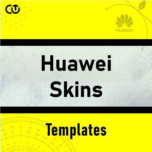HUAWEI | Vinyl Ready Vector Cut File Templates for mobile Skins in AI ...