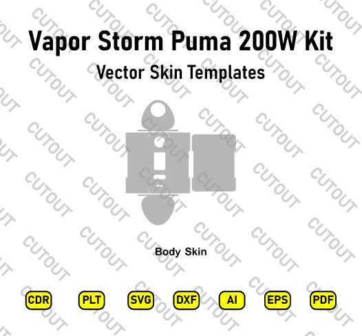 Vapor Storm Puma 200W Kit Vector Skin Cut Files