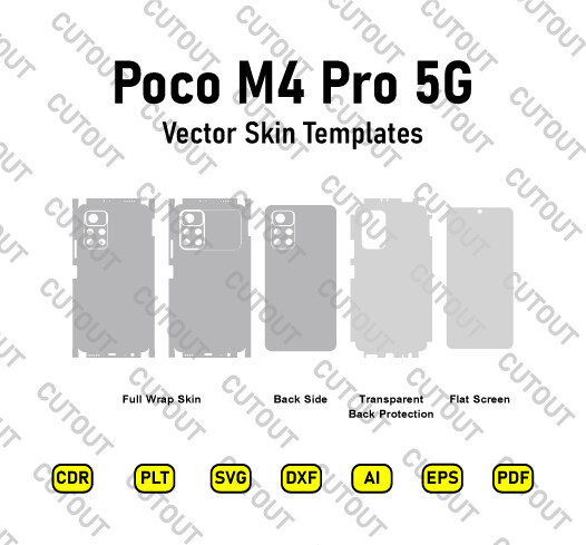 Poco M4 Pro 5G Vector Skin Cut Files
