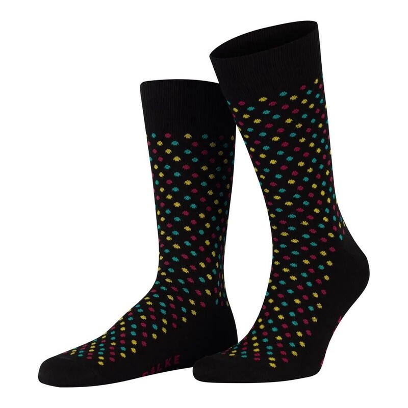 Falke | Funky Dot Socks | Black | 8-12