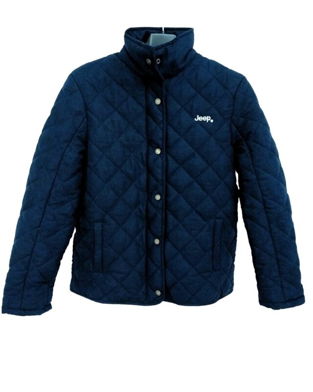 Jeep | Sherpa Lined Quilted Jacket | Navy