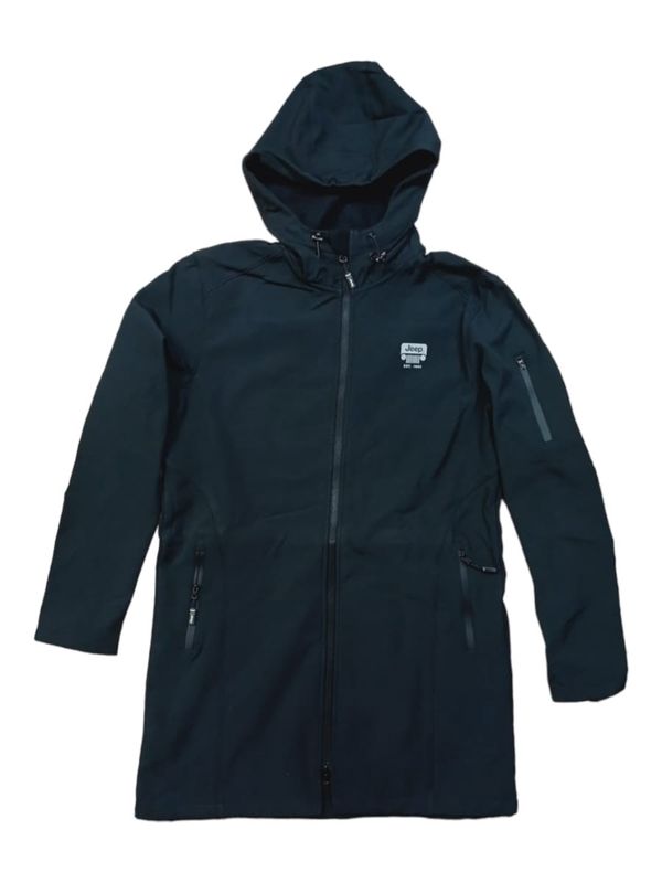 Jeep | WMN Longer Length Funnel Neck Soft Shell Jacket | Black
