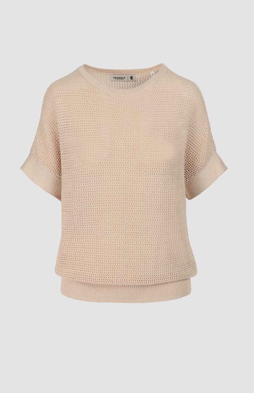 Pringle | Hailey Lurex Knit Top | Gold