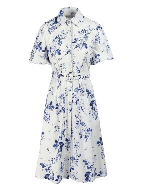 Pringle | Jade Floral Shirt Dress | Blue