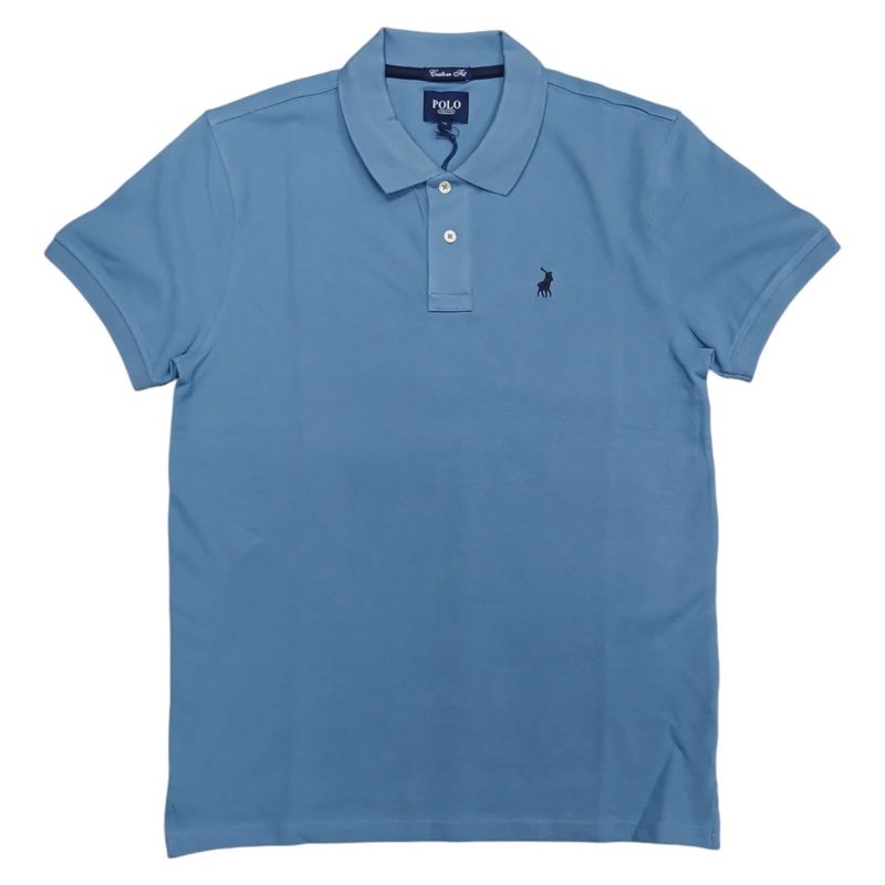 Polo | Carter Short Sleeve Pique Golfer | Petrol Blue