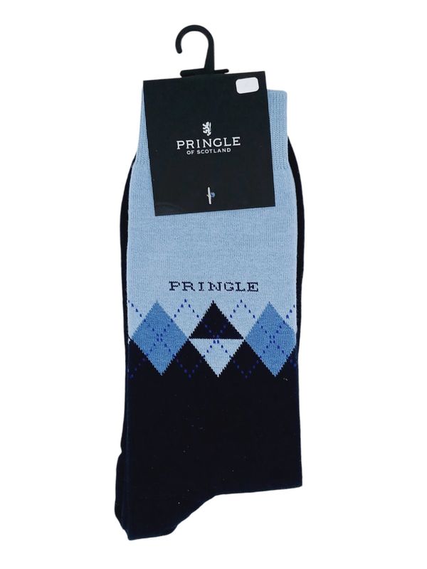Pringle | Calvin Argyle Socks | Blue