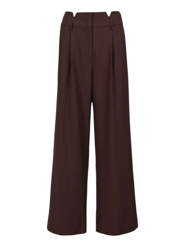 Pringle | Elsie Wide Leg Pants | Chocolate