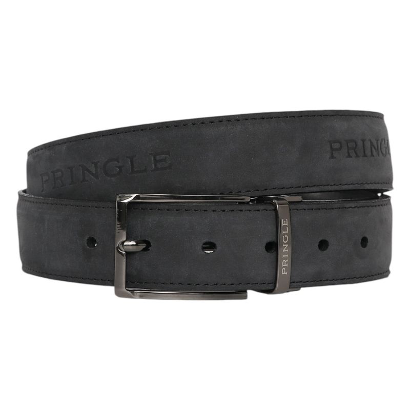 Pringle | Owen Reversible Leather Belt | Black