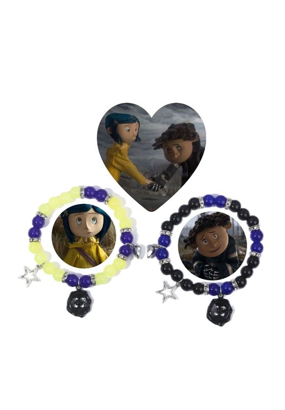Coraline + Wybie Matching Couples Bracelets
