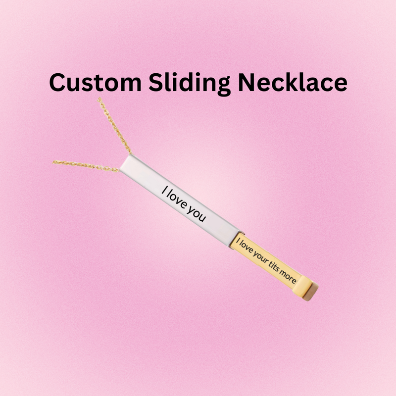 Custom Engraved Sliding Necklace