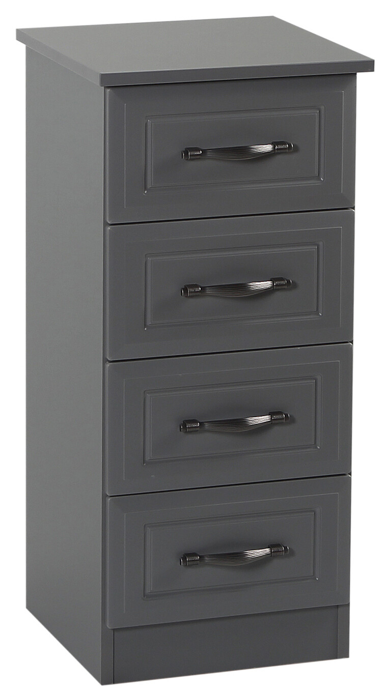 Metro Grey 4 Drawer Locker | Caffreys Furniture | Nationwide Delivery