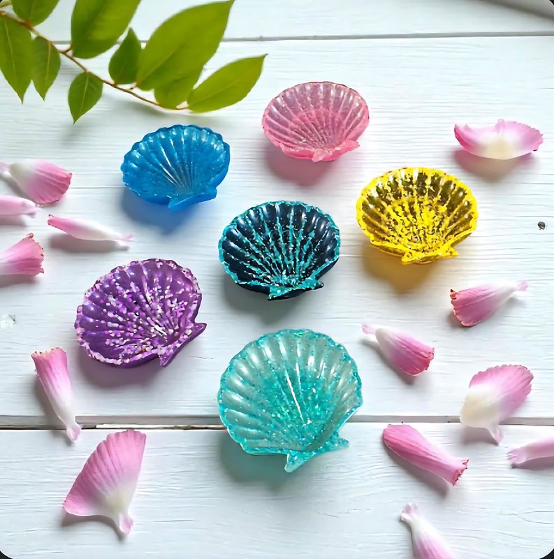 Handmade Resin Seashell Trinket Dish