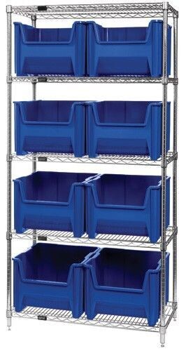 WR5-800 Giant Stack Container Wire Shelving System