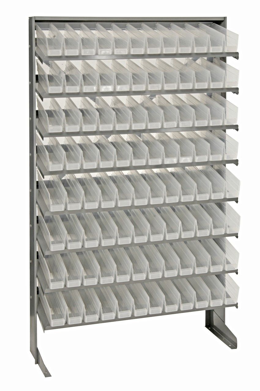 QPRS-100 Sloped shelving w/12x3x4" bins