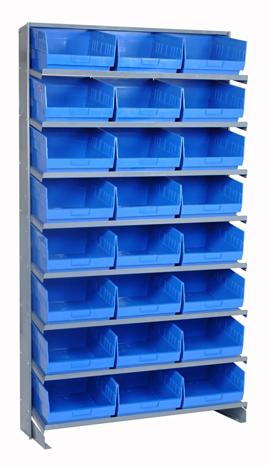 QPRS-209 sloped shelving w/12x11x6" bins