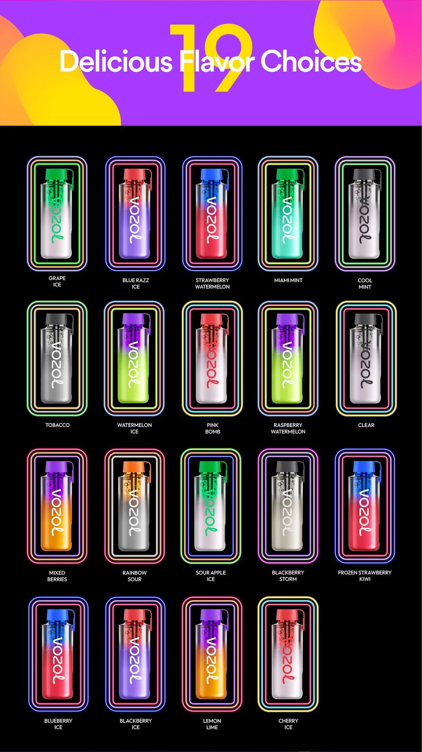 Vozol Neon 10000 Puff Disposable | Smoke Shop: Delta 8, Dabs, Edibles ...