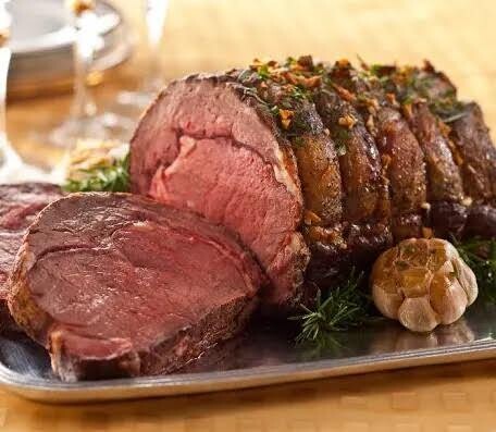 Fresh Pre Cooked Prime rib 6.5 lbs Pickup only December 16th & 17th