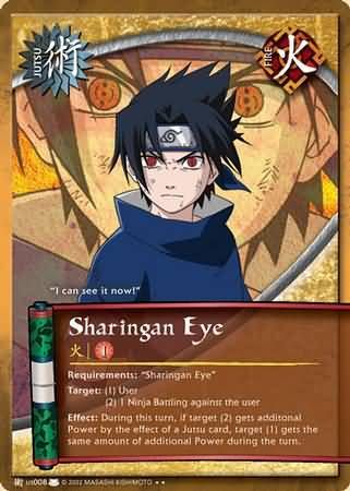 SH Sharingan Eye - J-US008 - Rare Naruto: Eternal Rivalry