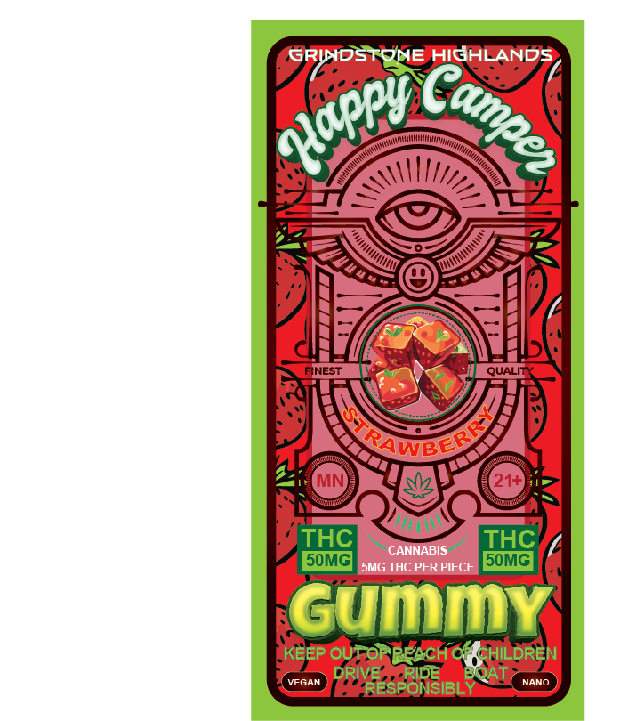 Strawberry Happy Camper 50mg THC