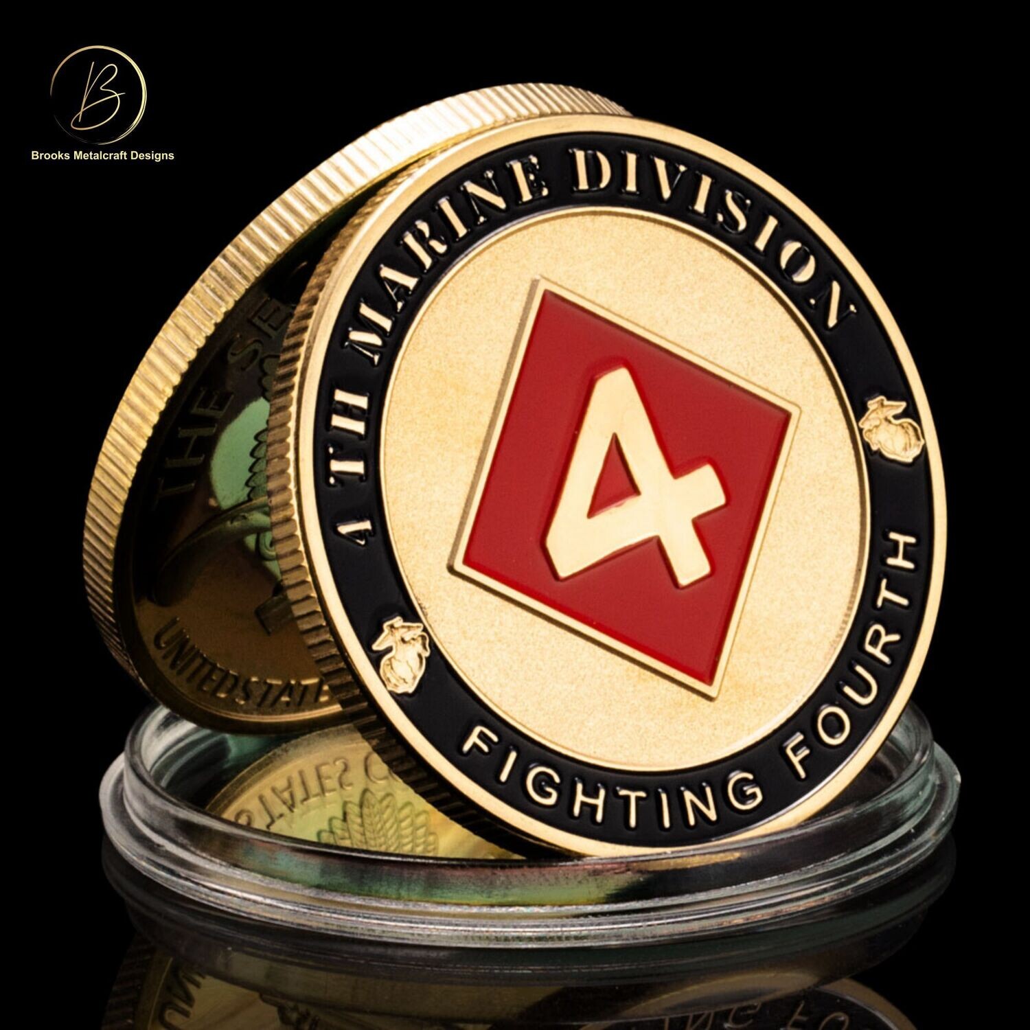 Marine 4th Division Challenge Coin