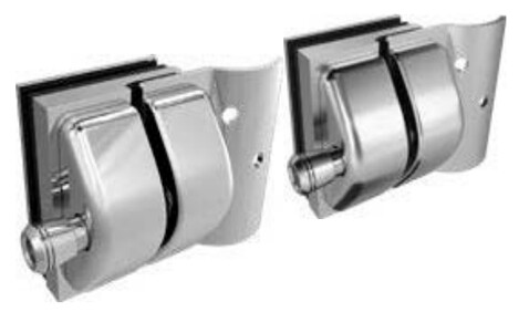 Glass to Round Post Stainless Steel Latch Kit