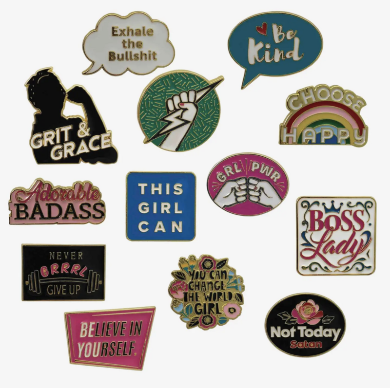 Pins + Stickers Etc.