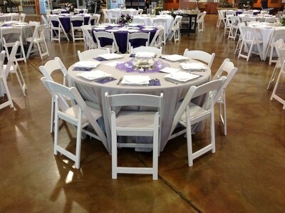 Silver Polyester Tablecloth Rental | AM Linen Rental - Show Now ...