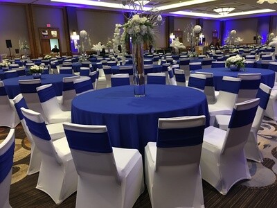 Royal Blue Polyester Tablecloth Rental | AM Linen Rental - Show Now ...
