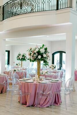 Dusty Rose Mauve Polyester Tablecloth Rental | AM Linen Rental - Show ...