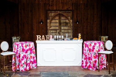 Modern Spring Floral Linens - Show Now | Tablecloth Rental | AM Linen ...