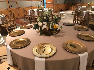 Champagne Polyester Tablecloth Rental | AM Linen Rental - Show Now ...