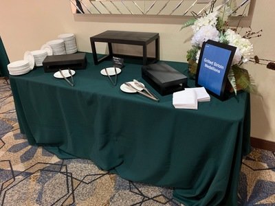 Hunter Green Polyester Tablecloth Rental | AM Linen Rental - Show Now ...