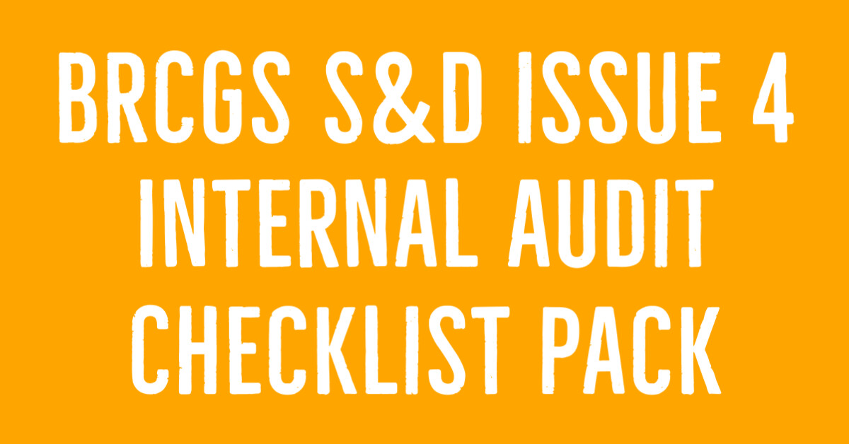 Internal Audit Checklists for BRCGS S & D issue 4 – Store – ALLSAFE
