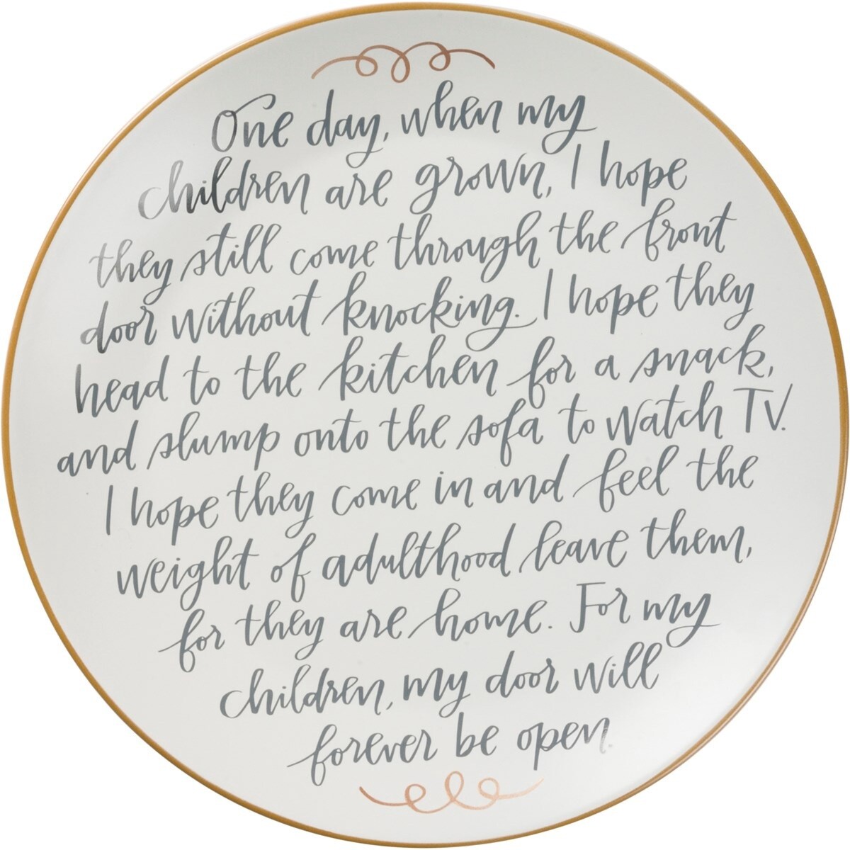 Memory Plate-Forever Open