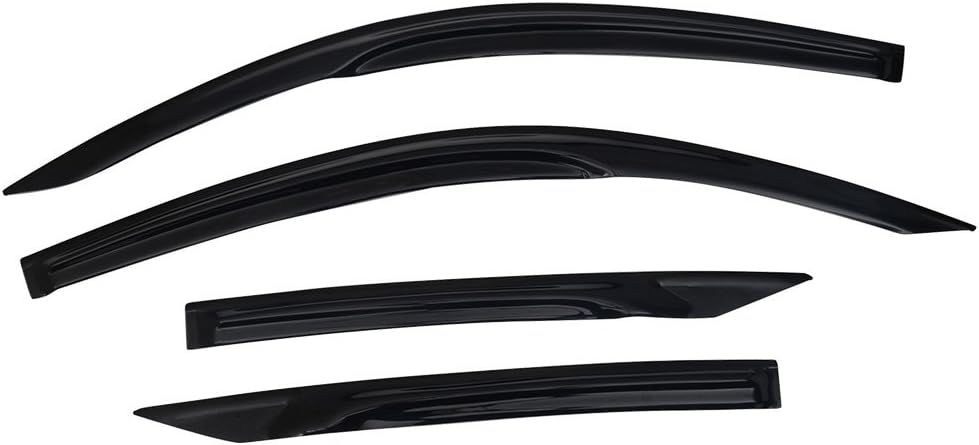 IKON MOTORSPORTS WD-HC162MU4P – TapeOn External Window Visor, 4 Piece ...