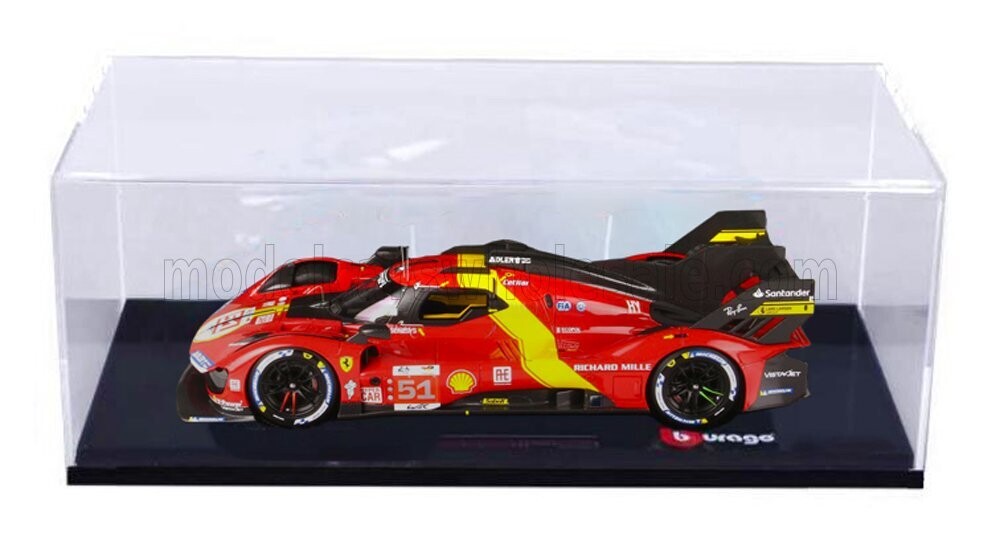1:18 Bburago Deluxe Edition - Ferrari 499P 3.0L TURBO V6 TEAM FERRARI ...
