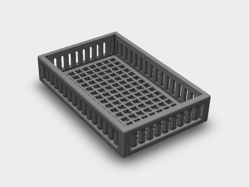 1:18 Moos 3D Druck Diorama Zubehör - Gitterbox KS300