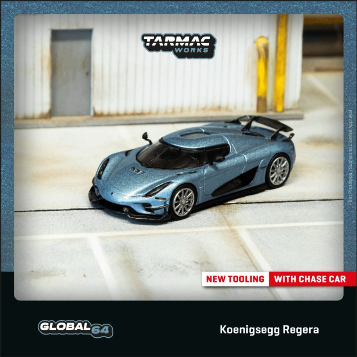 1:64 Tarmac - Koenigsegg Regera, light blue metallic